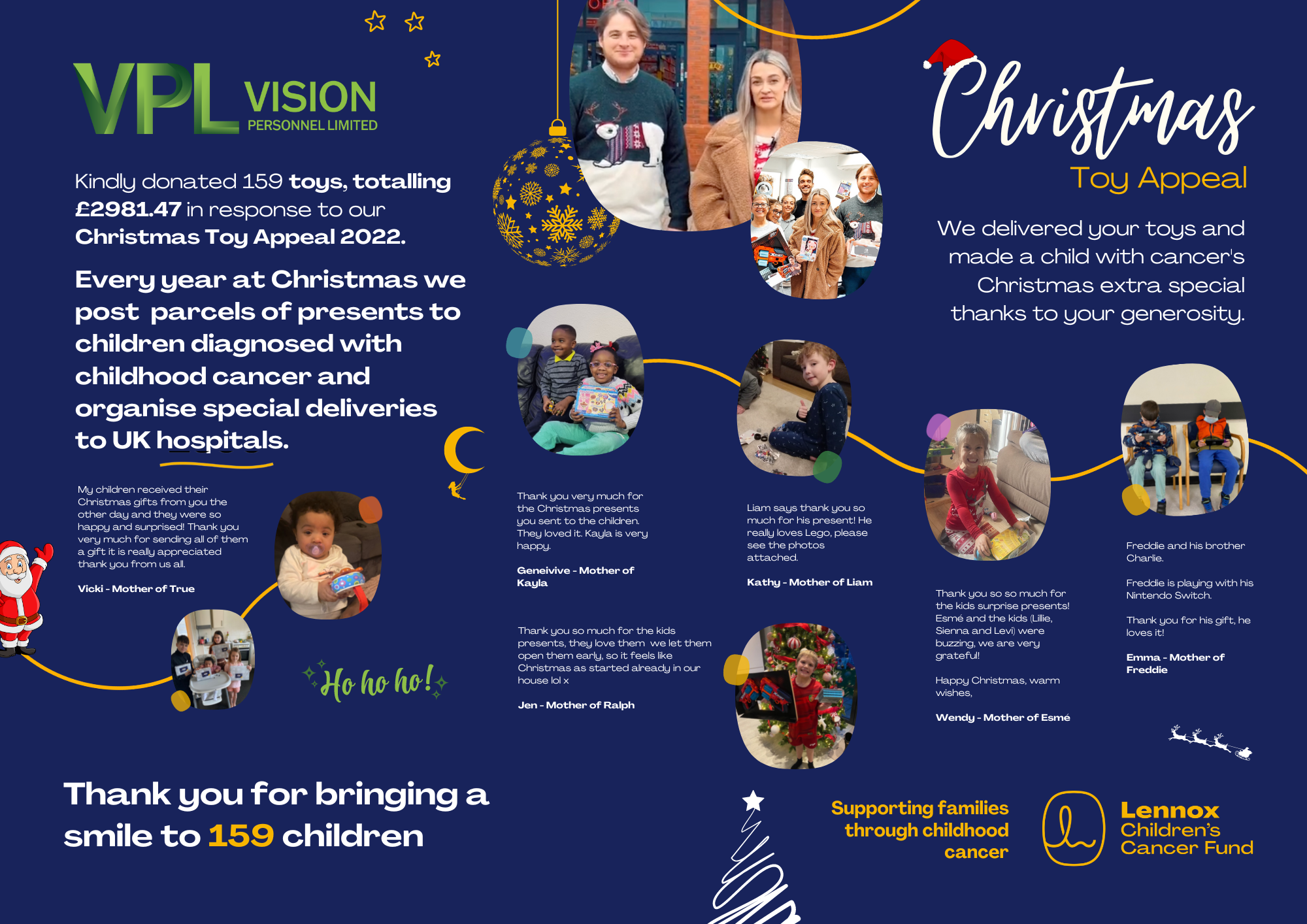 Business Partnerships with Lennox Children's Cancer Fund